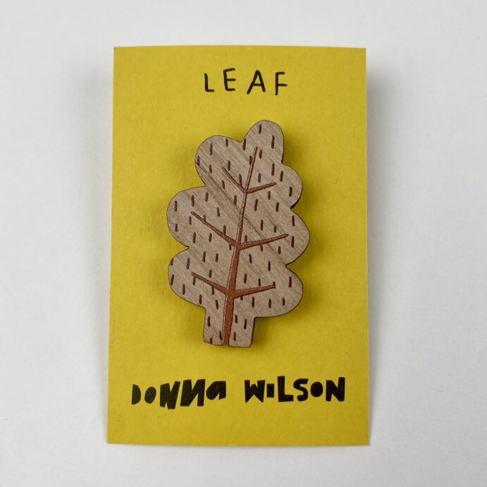 Leaf Pin Badge By Donna Wilson – Manchester Art Gallery Shop