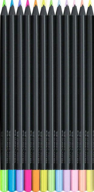 Black Edition Neon and Pastel Pencils – Manchester Art Gallery Shop