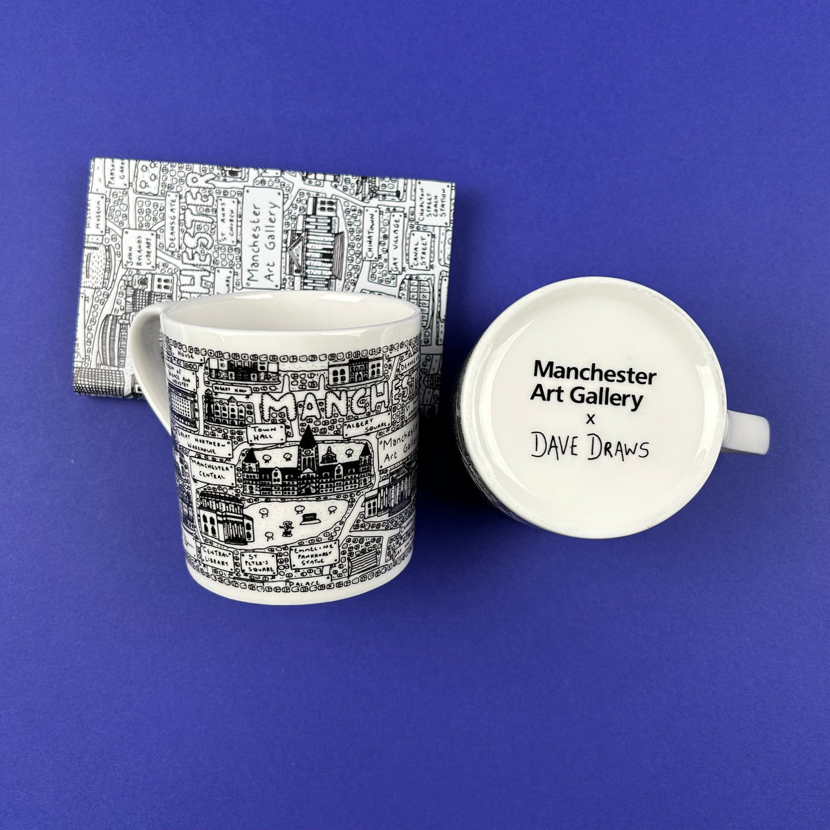 Manchester Doodle Map Mug – Manchester Art Gallery Shop